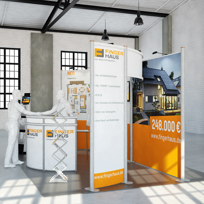 Messesystem Exhibit: mobil, flexibel und elegant! | Konorg